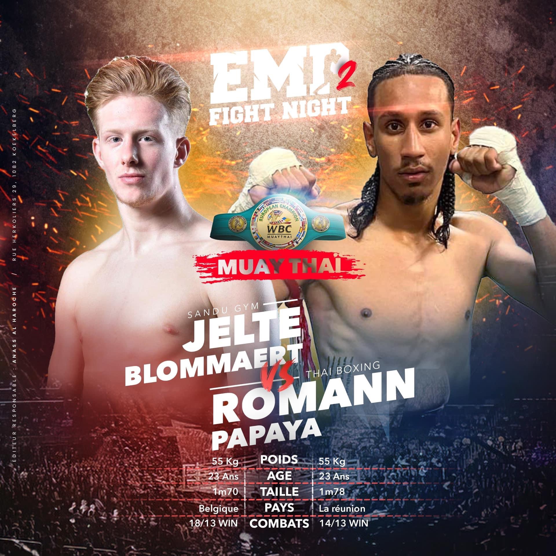 ELITE MUAYTHAI RETURNS TO BRUSSELS THANKS TO EMP FIGHT NIGHT - WBC MUAYTHAI
