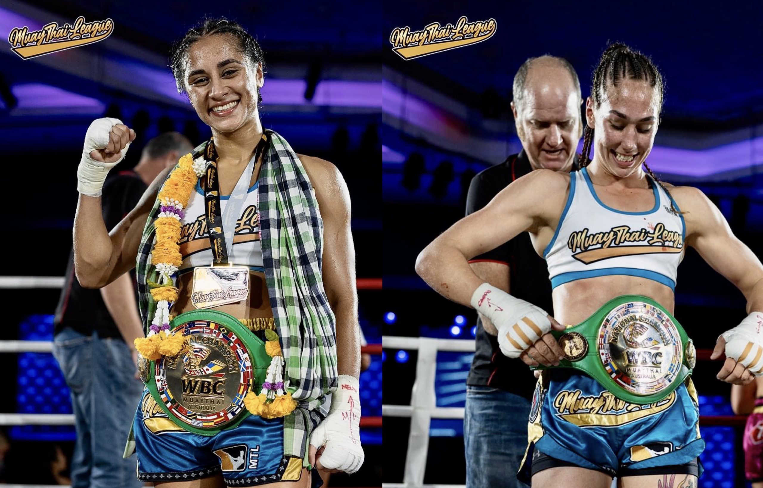 TWO NEW WBC CHAMPIONS CROWNED ON THE MUAYTHAI LEAGUE EVENT - WBC MUAYTHAI