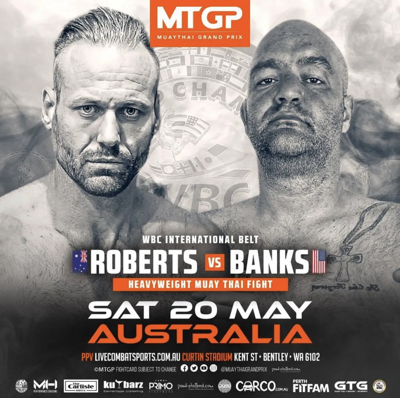 THE ROAD TO THE HEAVYWEIGHT WORLD TITLE HEADS TO PERTH - WBC MUAYTHAI