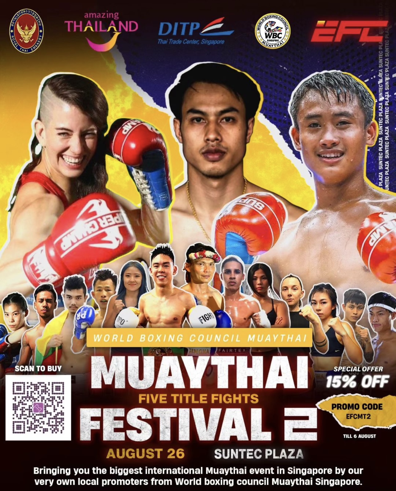 EFC EVENTS BRINGING MUAYTHAI TO LIFE IN SINGAPORE - WBC MUAYTHAI